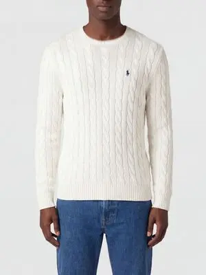 Polo Ralph Lauren Cable Knit Crewneck Jumper - White