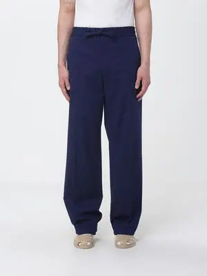 Valentino Garavani Cotton Wide Leg Trousers - Blue