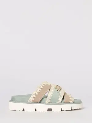 Mou Bio Suede Sandal - Blue