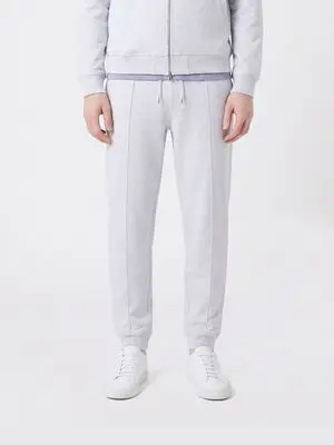Brunello Cucinelli Cotton Blend Jogging Trousers - Grey