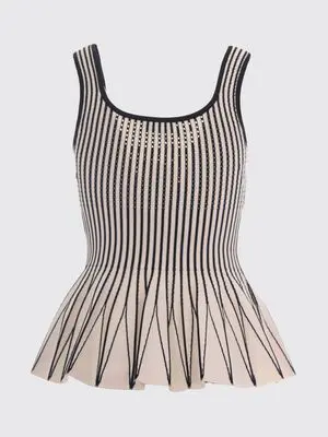Elisabetta Franchi Two Tone Viscose Knit Top