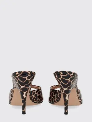 GIANVITO ROSSI Sofia Animal Print Leather Mules