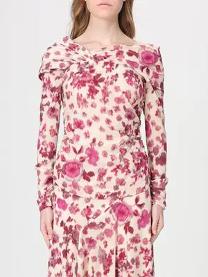 Isabel Marant Étoile Floral Print Draped Blouse - Pink