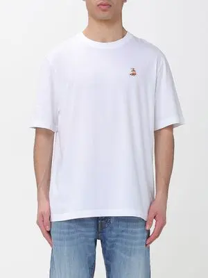 Maison Kitsuné Organic Cotton T-shirt With Logo - White