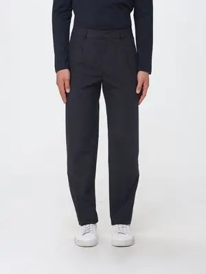 Emporio Armani Slim Fit Cotton Pants - Blue
