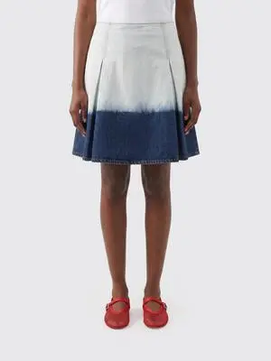 Marni Bi Denim Skirt - White