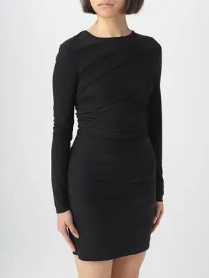 Dsquared2 Ruched Long Sleeve Mini Dress