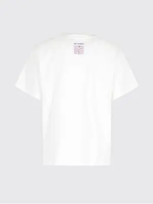 DES_PHEMMES Cotton Crew Neck T-shirt With Appliqués - White