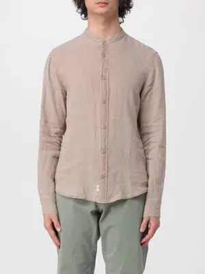 BLAUER. Linen Casual Shirt - Beige