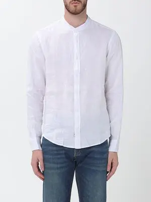 BLAUER. Linen Casual Shirt - White