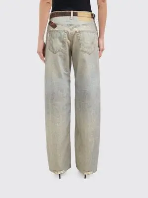 HAIKURE Wide Leg Used Denim Jeans
