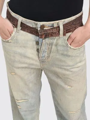 HAIKURE Wide Leg Used Denim Jeans