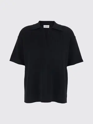 PAROSH P.a.r.o.s.h. Dropped Shoulder Polo Shirt In Viscose Blend