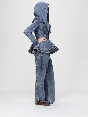Alaïa Denim Hooded Jacket