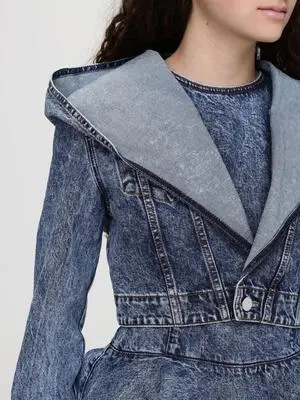 Alaïa Denim Hooded Jacket