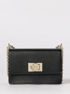 Furla Furla 1927 Grained Leather Mini Bag Black