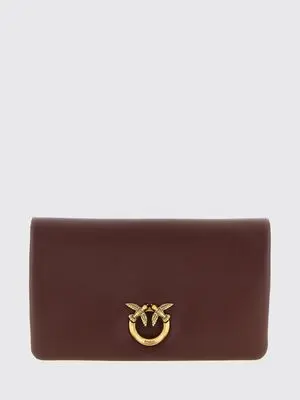 Pinko Love Bag Click Horizzontal Classic Leather Bag - Wine