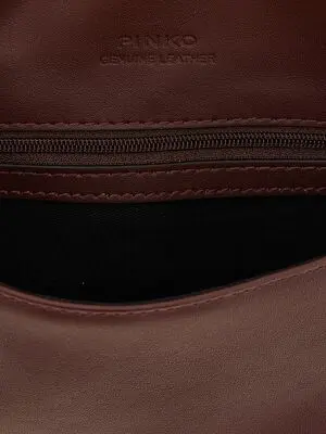 Pinko Love Bag Click Horizzontal Classic Leather Bag - Wine