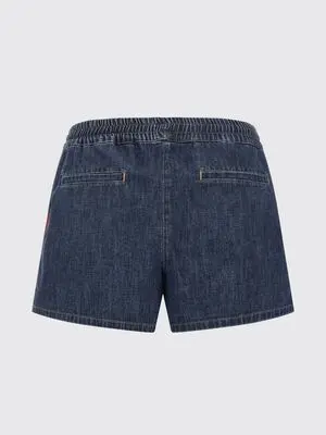 Valentino Garavani Cotton Denim Shorts With Drawstring Waist