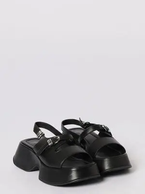 VIC MATIE Leather Slingback Sandals