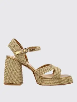 CastaÑer Metallic Heeled Sandals - Gold