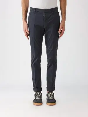 DONDUP Slim Fit Trousers In Stretch Cotton - Blue