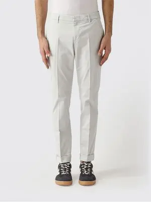 DONDUP Slim Fit Trousers In Stretch Cotton - White 1