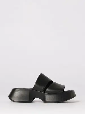 VIC MATIE Leather Sandals - Black