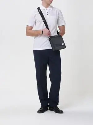 FERRAGAMO Cotton And Cashmere Tailored Trousers - Navy
