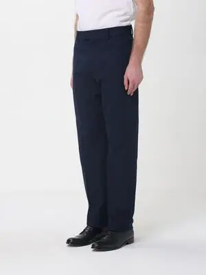 FERRAGAMO Cotton And Cashmere Tailored Trousers - Navy