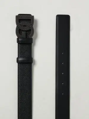 Dolce & Gabbana Dg Monogram Buckle Leather Belt