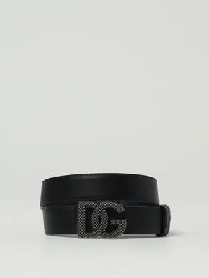 Dolce & Gabbana Dg Monogram Leather Belt