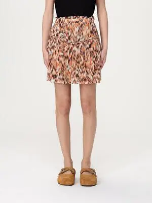 Isabel Marant Étoile Pleated Mini Skirt With Abstract Print