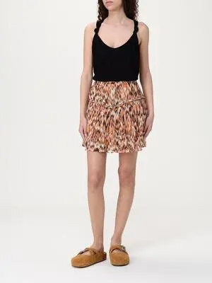 Isabel Marant Étoile Pleated Mini Skirt With Abstract Print