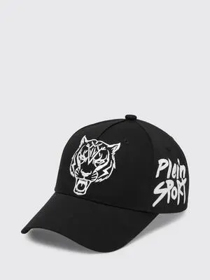PLEIN SPORT Philipp Plein Cotton Baseball Cap With Logo - Black
