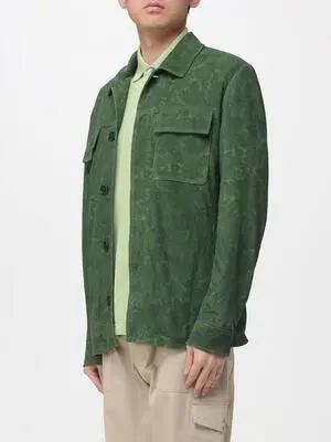Etro Paisley Leather Shirt Jacket