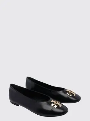 Tory Burch Charlie Ballet Flats In Smooth Leather With Double T Logo