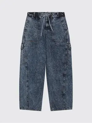 Alaïa Wide-leg Denim Jeans With Drawstring