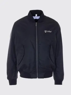 Off-White Nylon Bomber Jacket With Logo