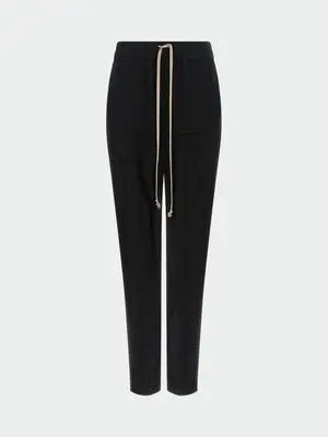 Rick Owens Long Skirt In Cotton With Drawstring