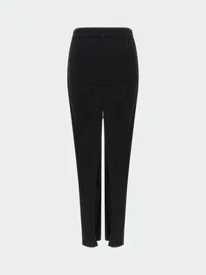 Rick Owens Long Skirt In Cotton With Drawstring