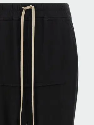 Rick Owens Long Skirt In Cotton With Drawstring