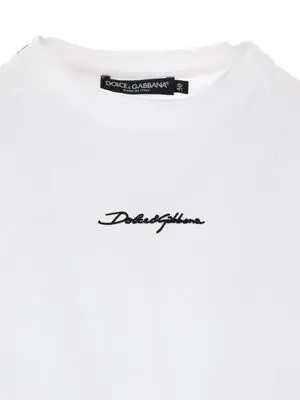 Dolce & Gabbana Cotton Crew-neck T-shirt With Logo