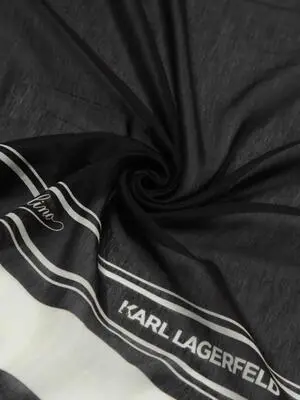 Karl Lagerfeld Wrap Skirt With Contrasting Stripes