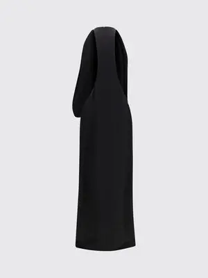 Sportmax Dolmen Long Satin Dress - Black
