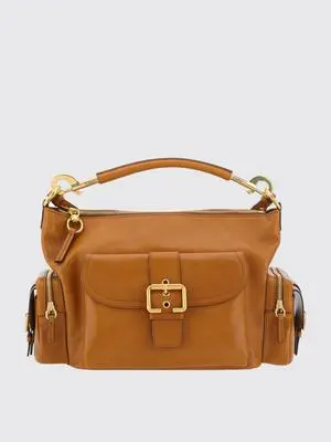 Chloé Leather Handbag With Buckle Detail - Brown