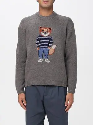 Maison Kitsuné Graphic Pullover - Grey