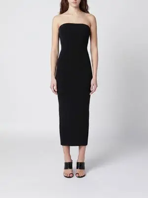 ENTIRE STUDIOS Viscose Blend Midi Dress - Black