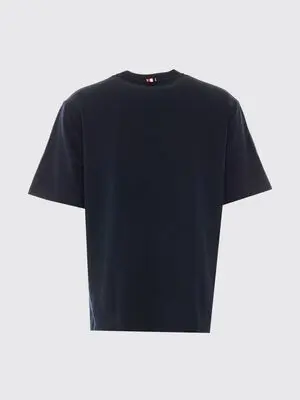 Thom Browne 4-bar Cotton T-shirt With Patch Pocket - Blue