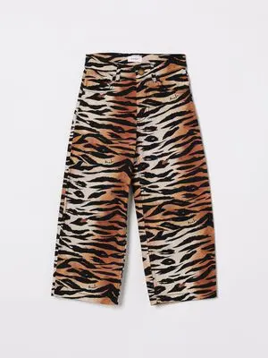 Pinko Animal Print Baggy Jeans